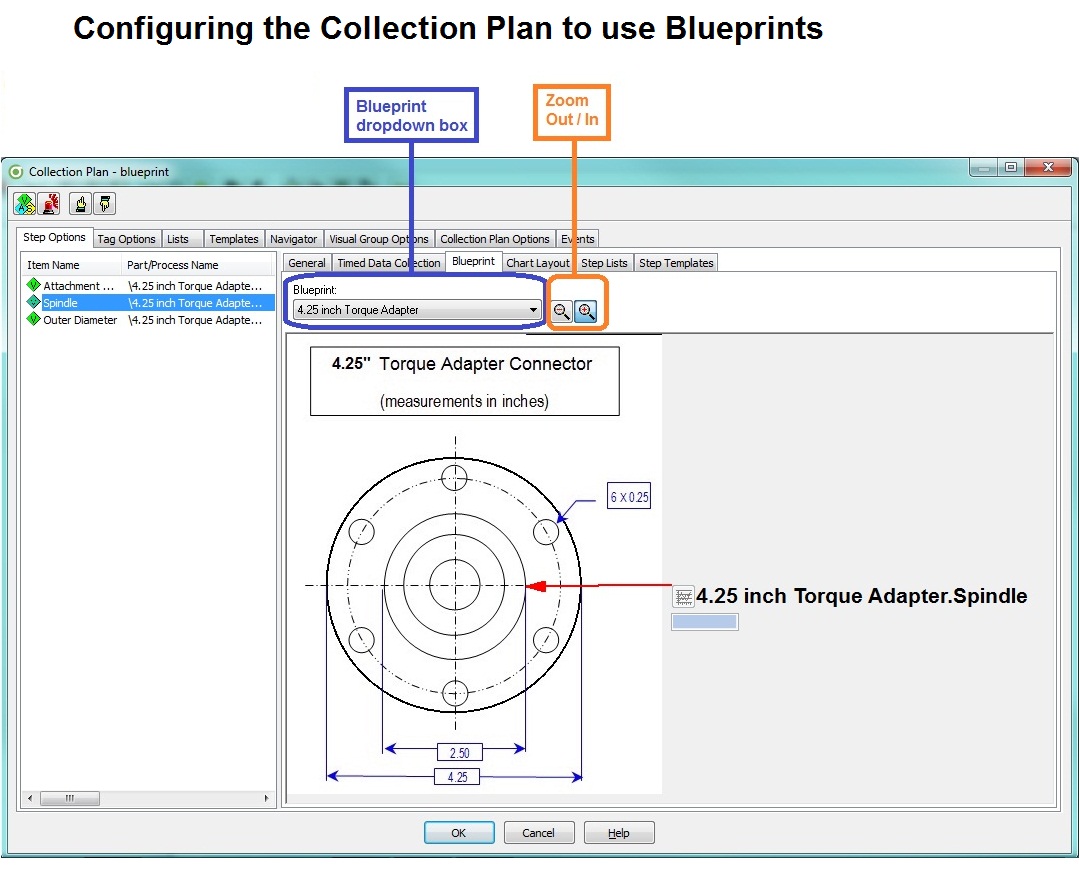 DataNet Quality Systems Knowledgebase :: How do I create, setup and use a blueprint in WinSPC?